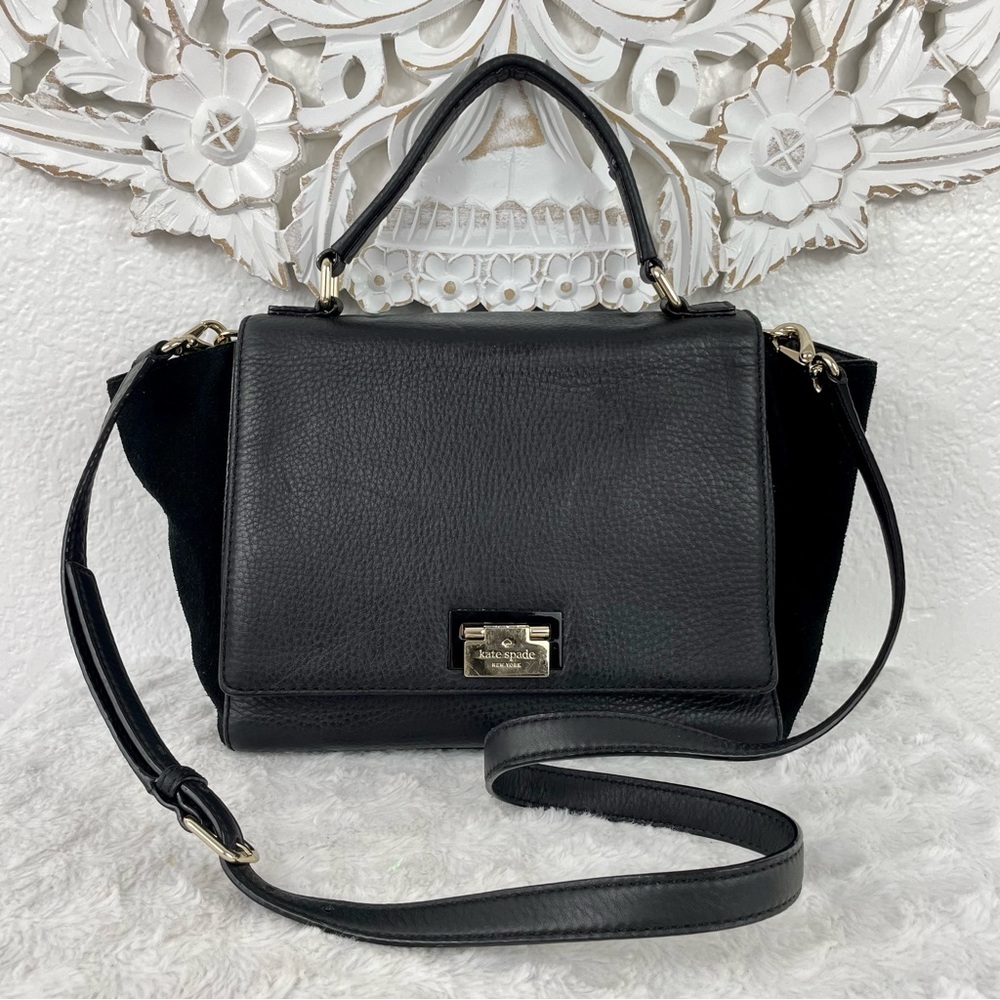 {Kate Spade} Laurel Magnolia Park Top-Handle Suede Sh… - Gem